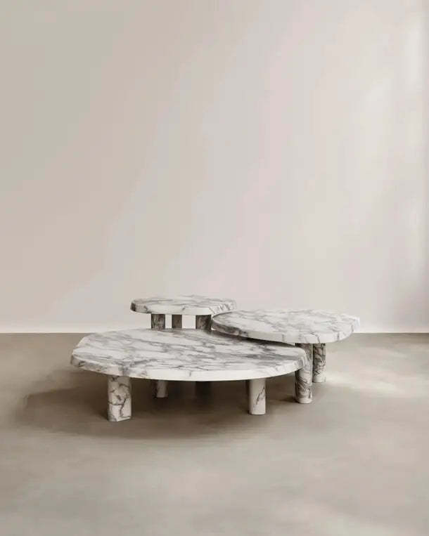 Paloma Editions Constantin Coffee Table Arabescato Marble – Jeffsfurniture
